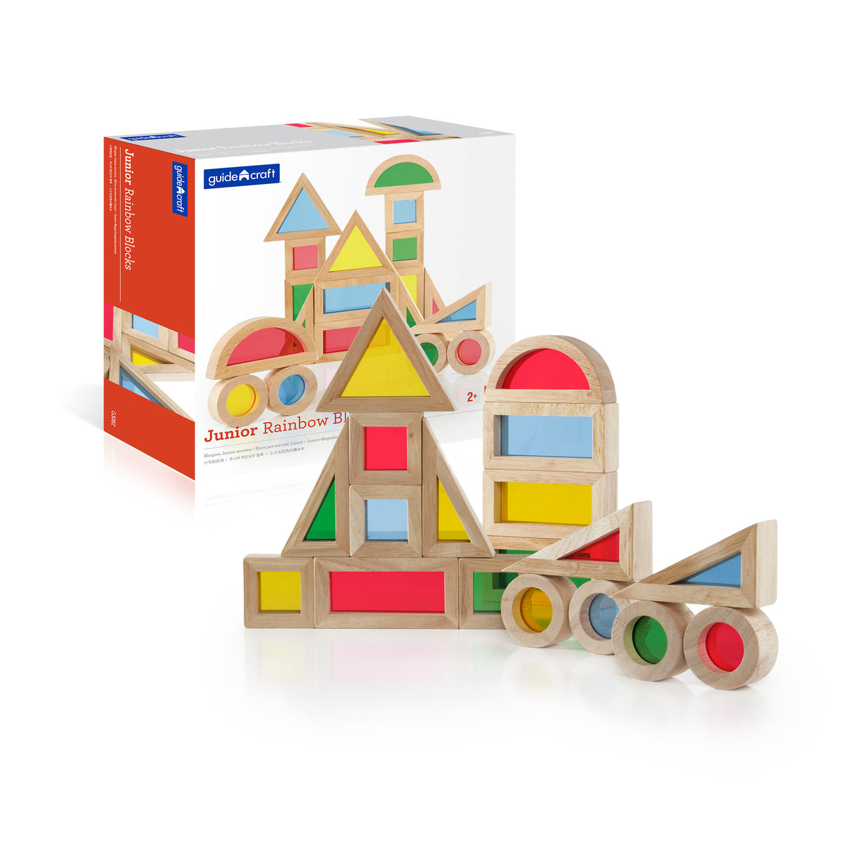 Jr. Rainbow Blocks - 20 pc. set — zebootoys
